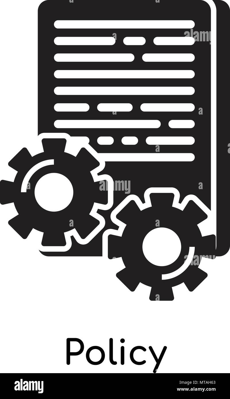 Policy icon isolated on white background for your web and mobile app ...