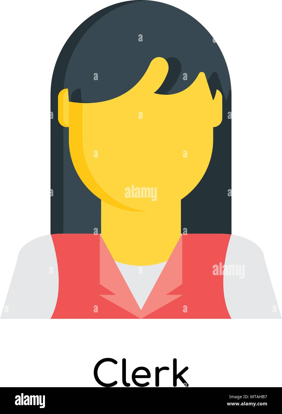 Clerk icon isolated on white background for your web and mobile app ...