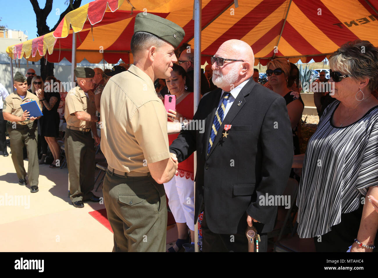 Col. Christopher Gideon, commanding officer of 1st Marine Regiment, 1st ...