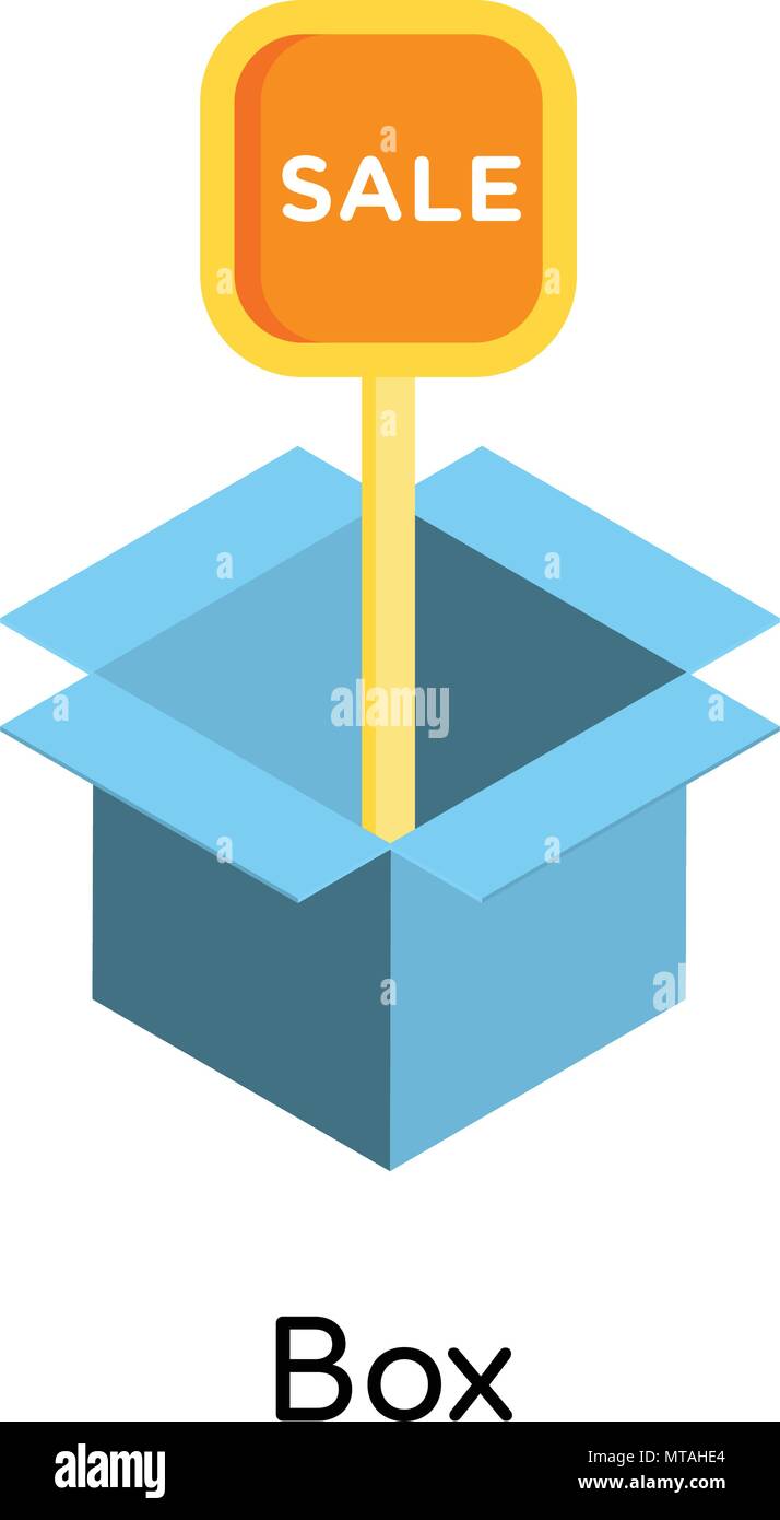 Box icon isolated on white background for your web and mobile app ...