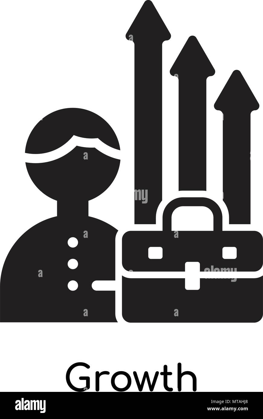 Growth icon isolated on white background for your web and mobile app ...