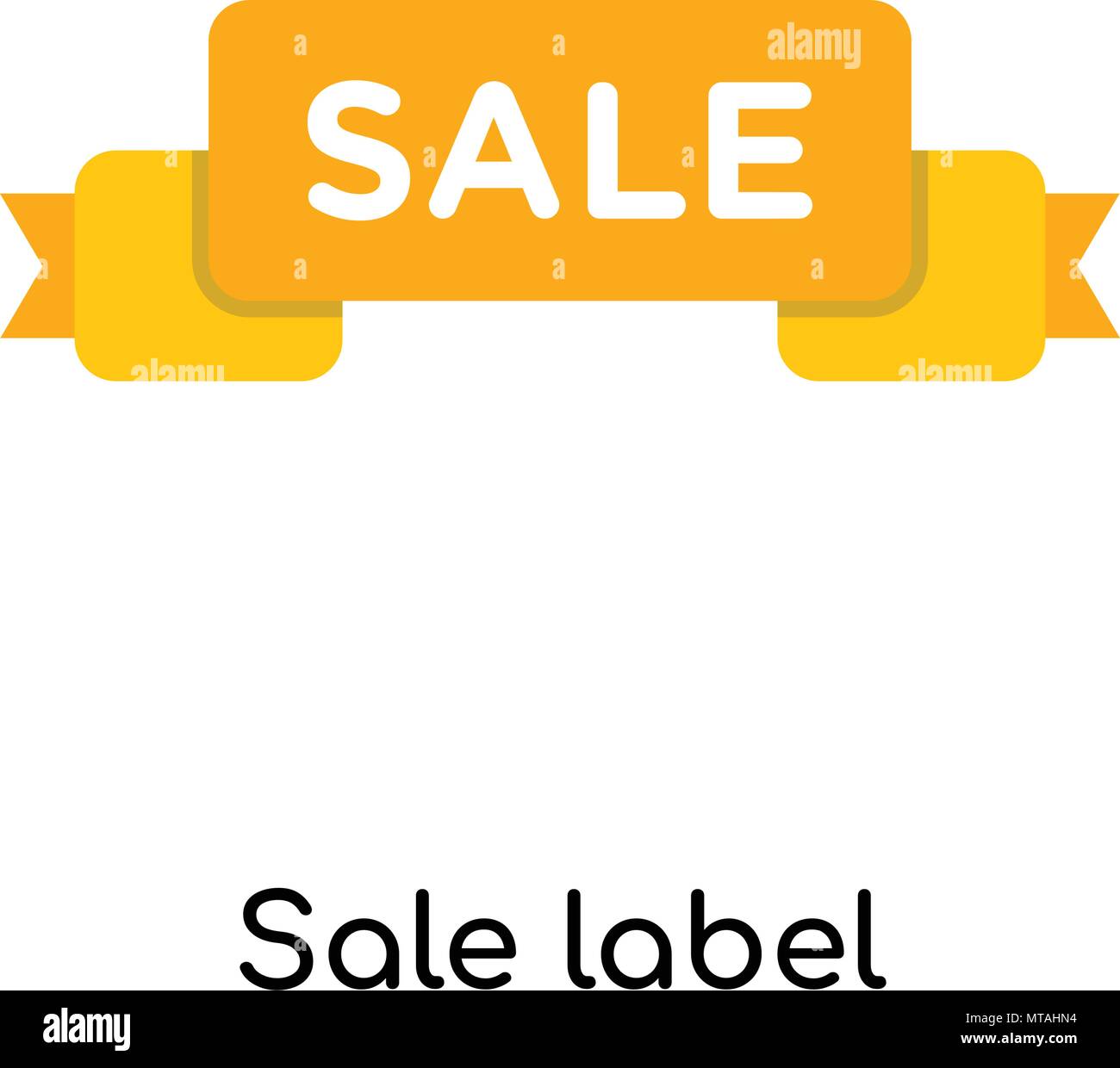 Sale label icon isolated on white background for your web and mobile ...