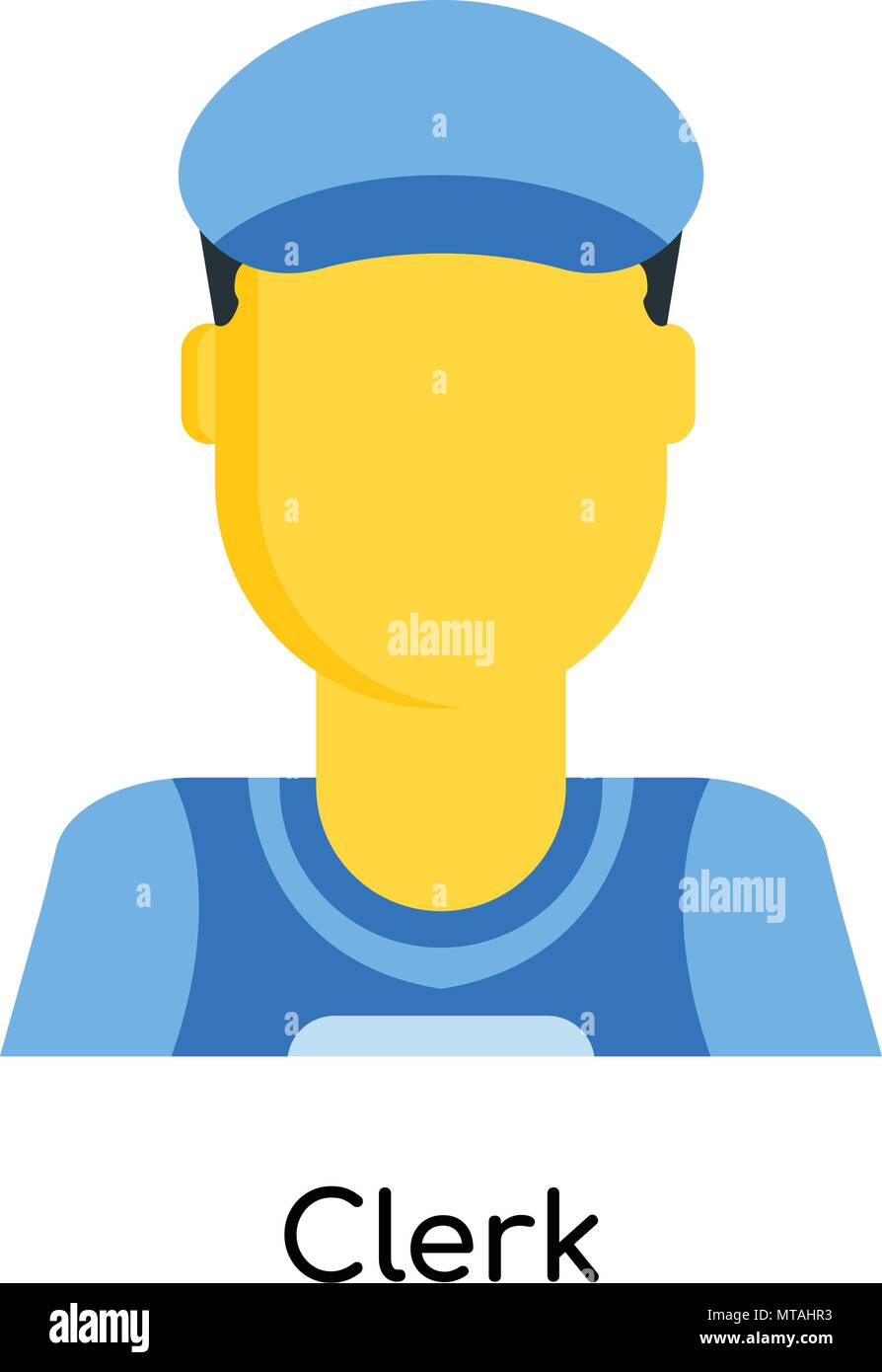 Clerk icon isolated on white background for your web and mobile app ...