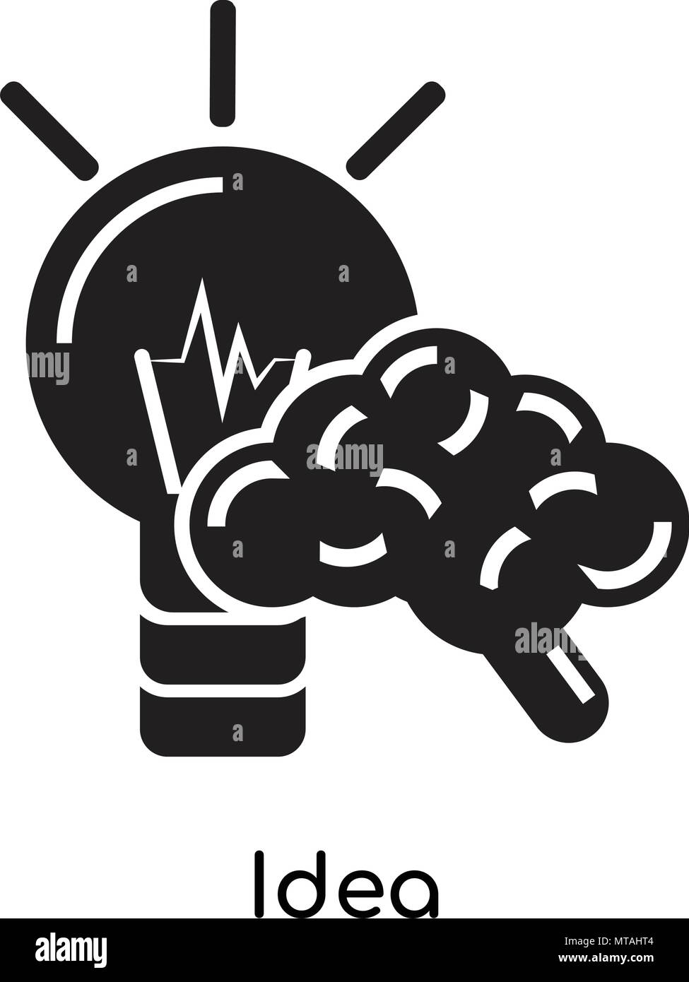Idea icon isolated on white background for your web and mobile app ...