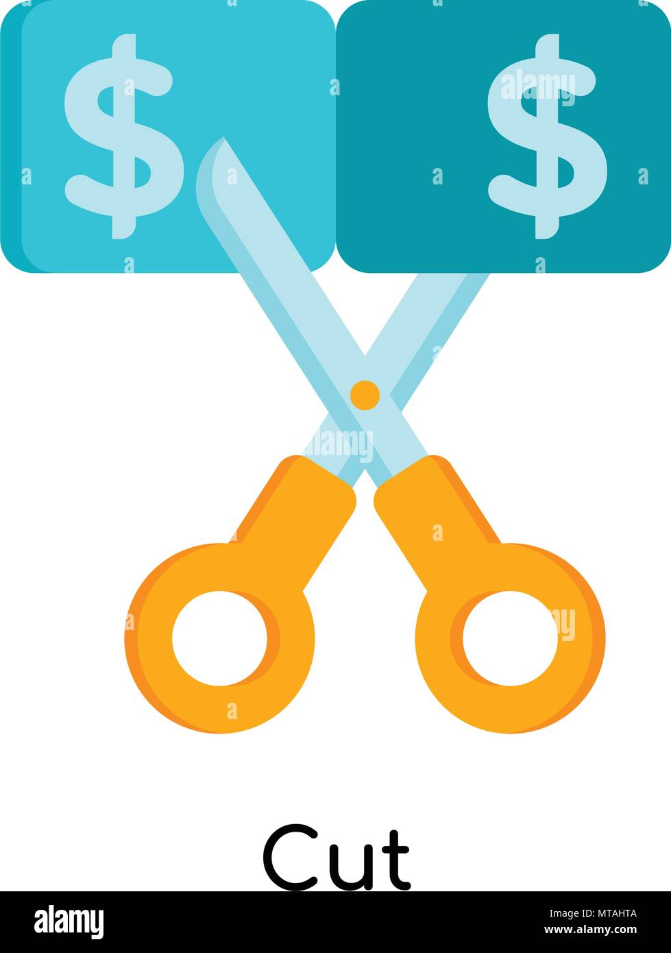 Cut icon isolated on white background for your web and mobile app ...