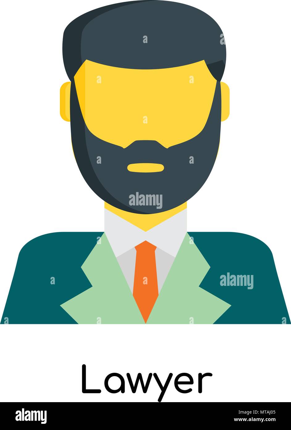 Lawyer icon isolated on white background for your web and mobile app ...