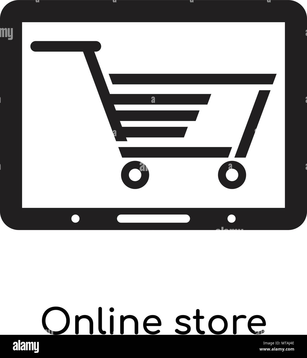 Online store icon isolated on white background for your web and mobile ...