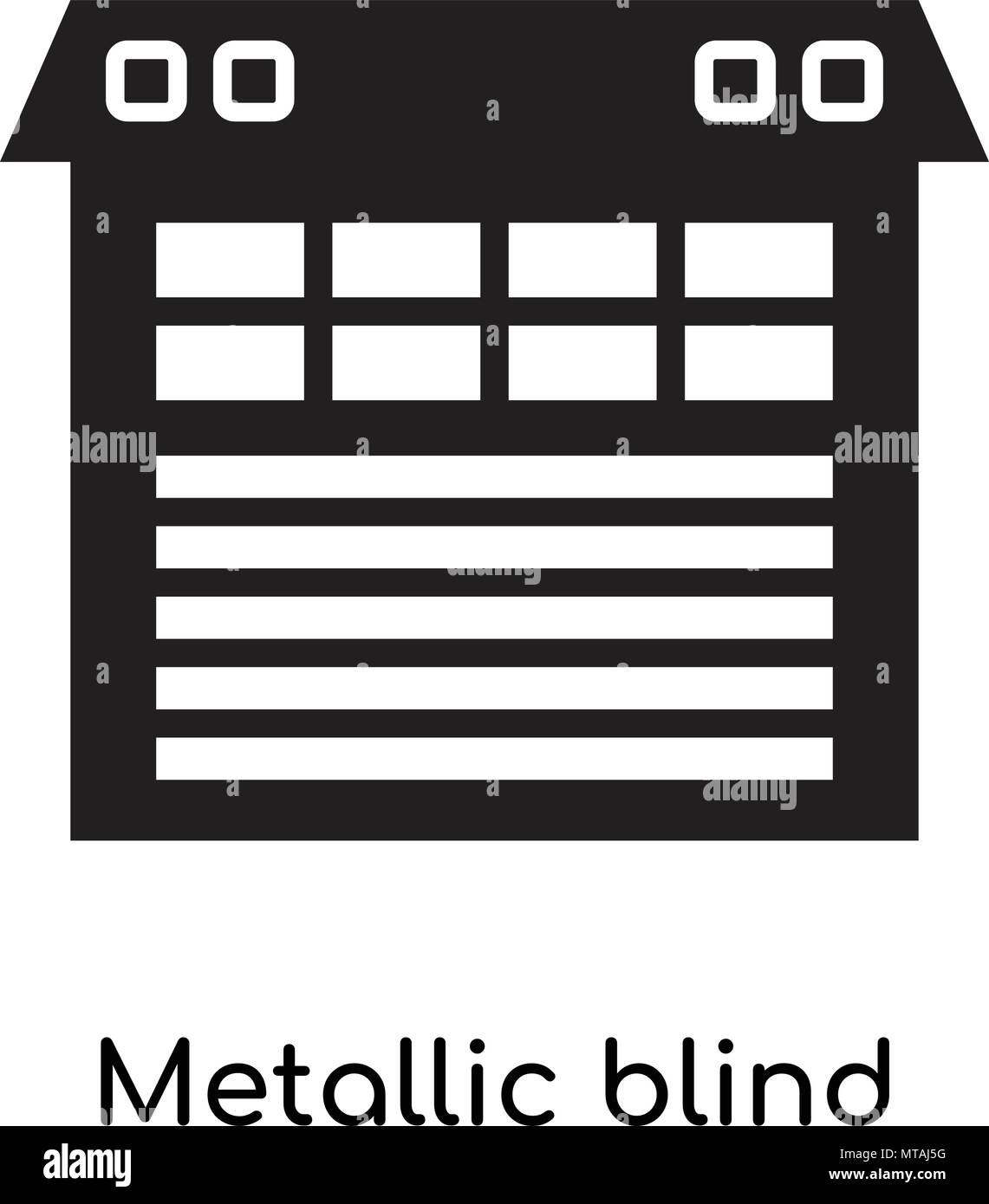 Metallic blind icon isolated on white background for your web and ...