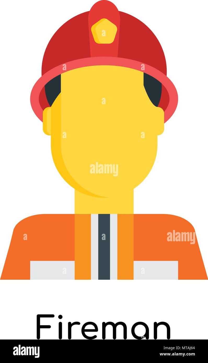 Fireman icon isolated on white background for your web and mobile app ...