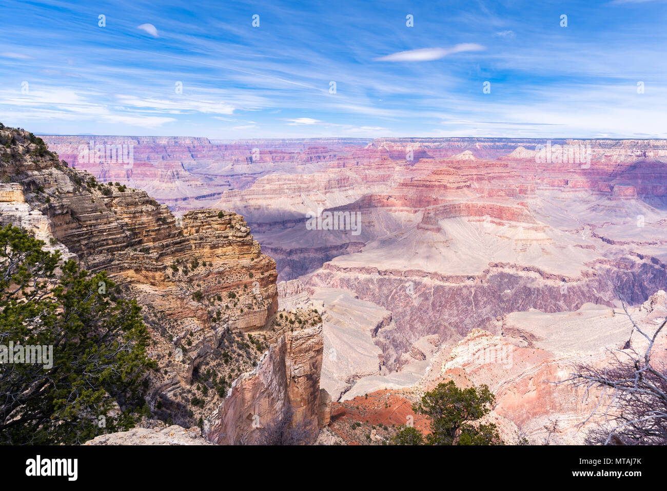 South rim of Grand Canyon in Arizona USA Stock Photo - Alamy