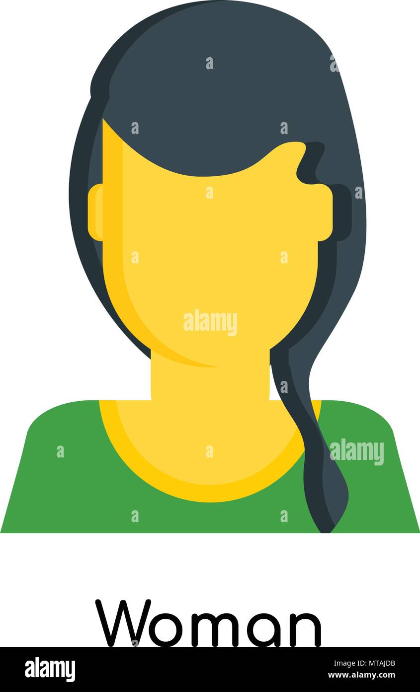 Woman icon isolated on white background for your web and mobile app ...