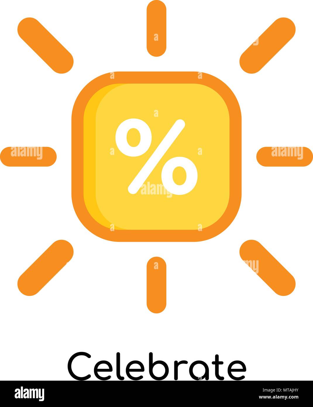 Celebrate icon isolated on white background for your web and mobile app ...