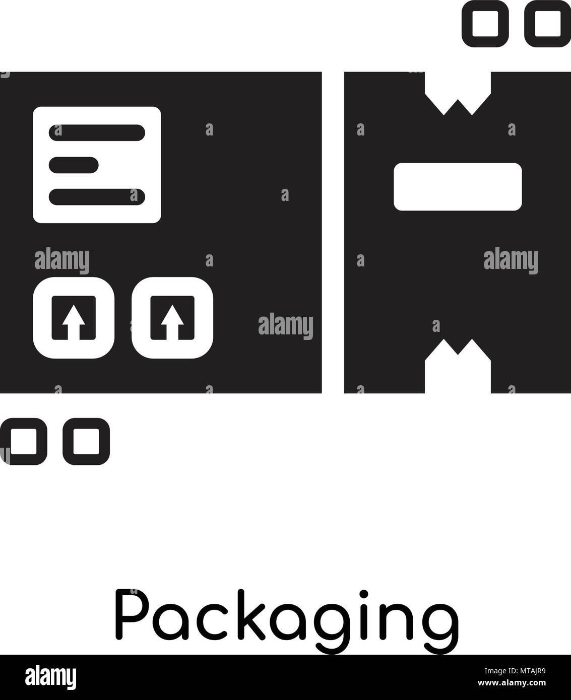 Packaging icon isolated on white background for your web and mobile app ...