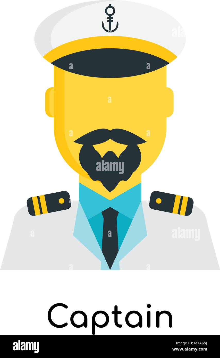 Captain icon isolated on white background for your web and mobile app ...