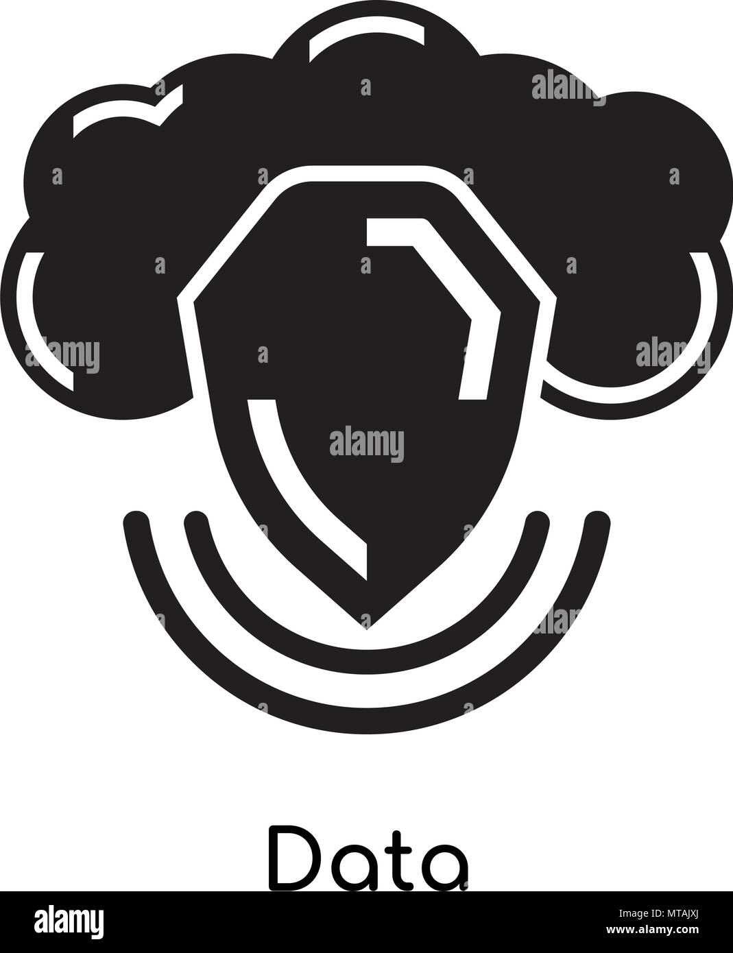 Data icon isolated on white background for your web and mobile app ...