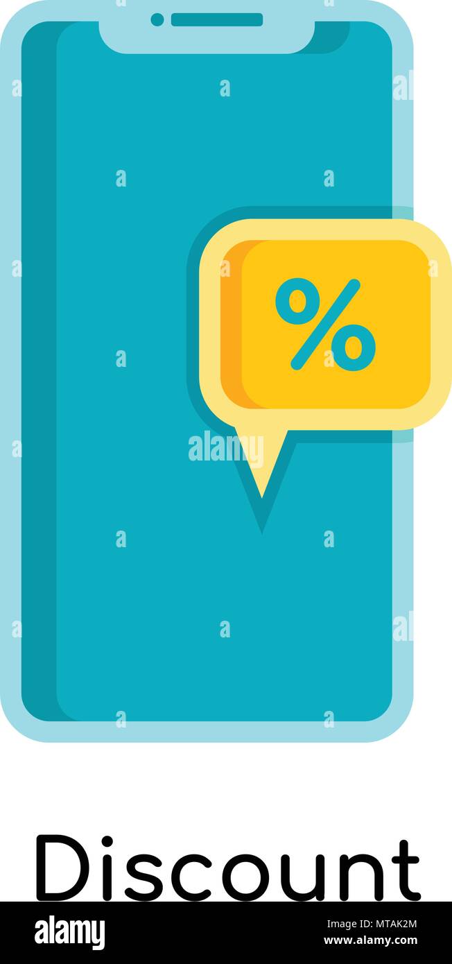 Discount icon isolated on white background for your web and mobile app ...