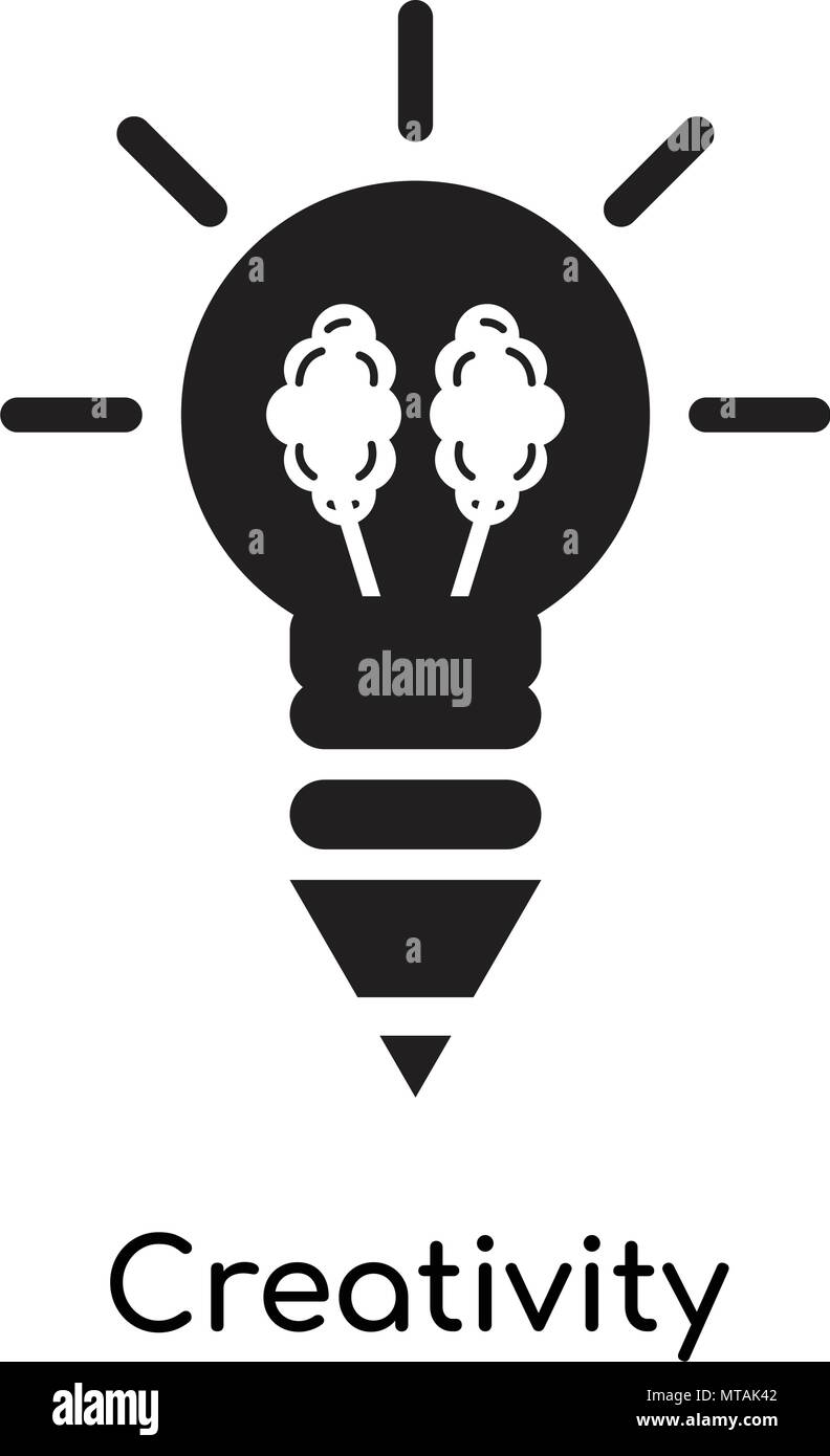 Creativity icon isolated on white background for your web and mobile ...