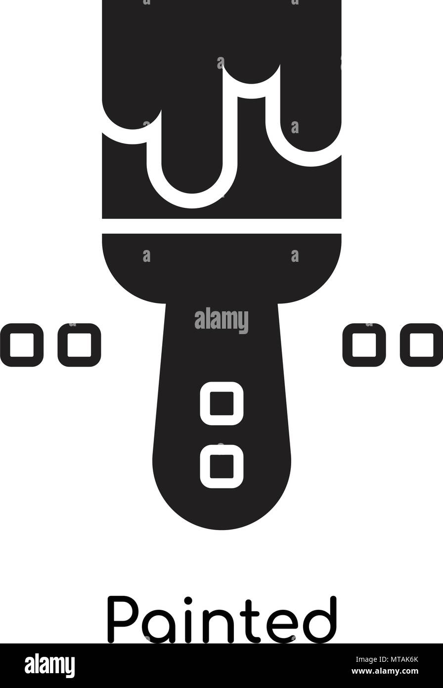 Painted icon isolated on white background for your web and mobile app ...