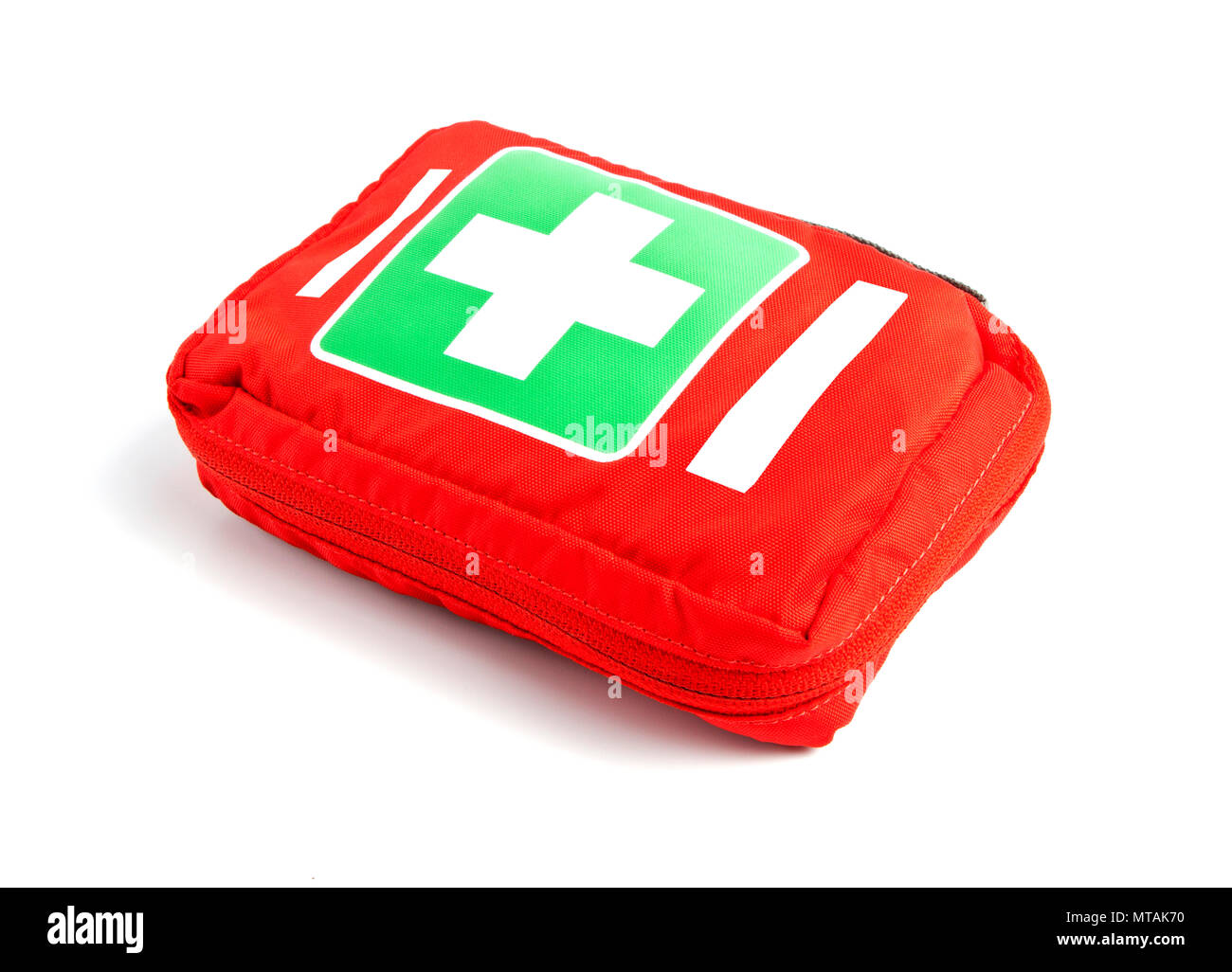 First aid kit isolated on white background Stock Photo - Alamy