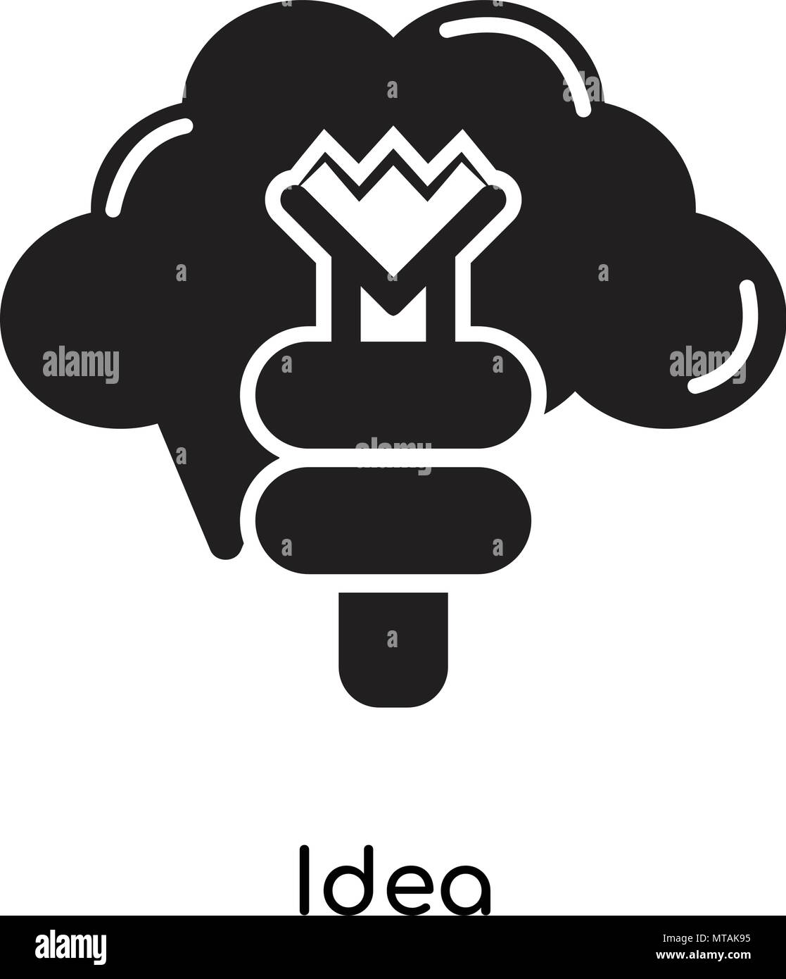 Idea icon isolated on white background for your web and mobile app ...