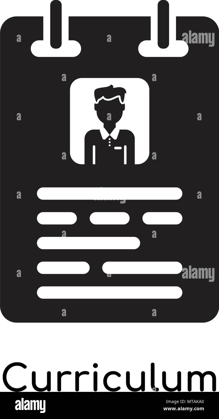 Curriculum icon isolated on white background for your web and mobile ...