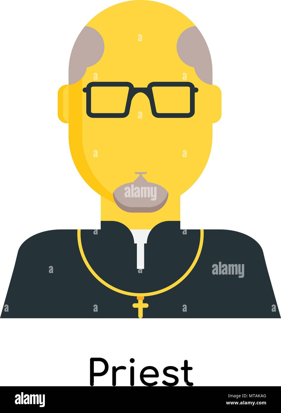 Priest icon isolated on white background for your web and mobile app ...