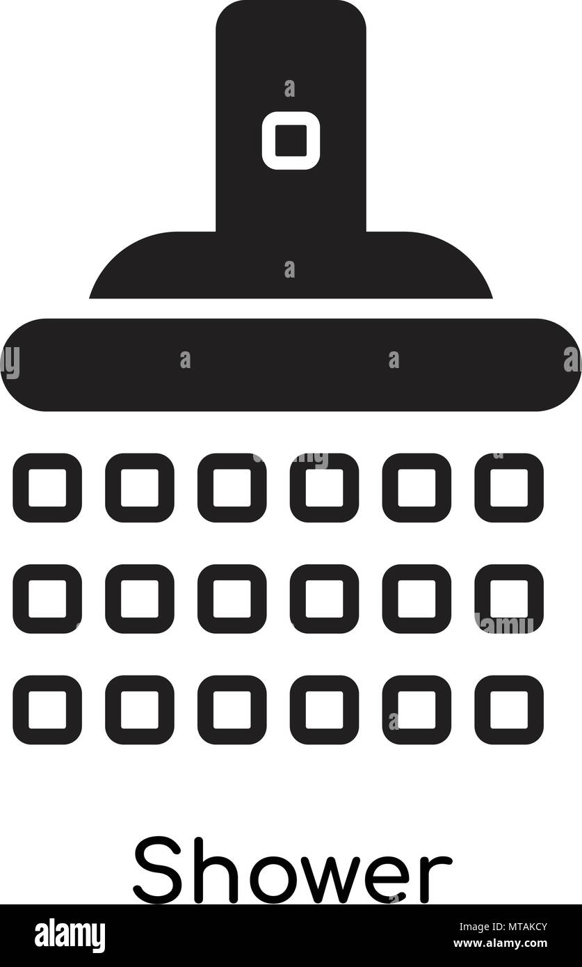 Shower icon isolated on white background for your web and mobile app ...