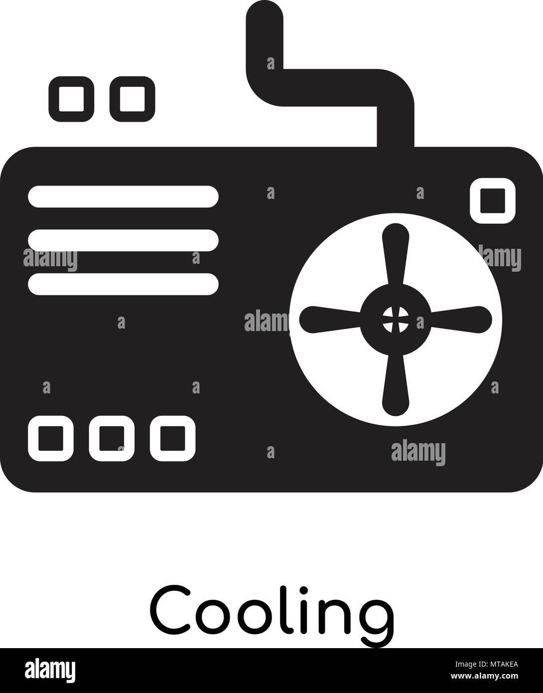 Cooling icon isolated on white background for your web and mobile app ...