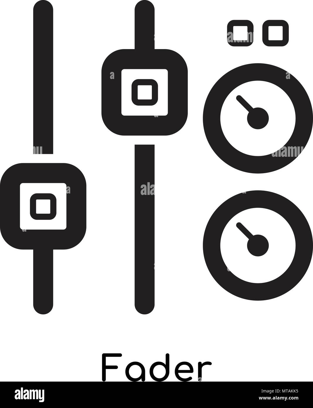 Fader icon isolated on white background for your web and mobile app ...