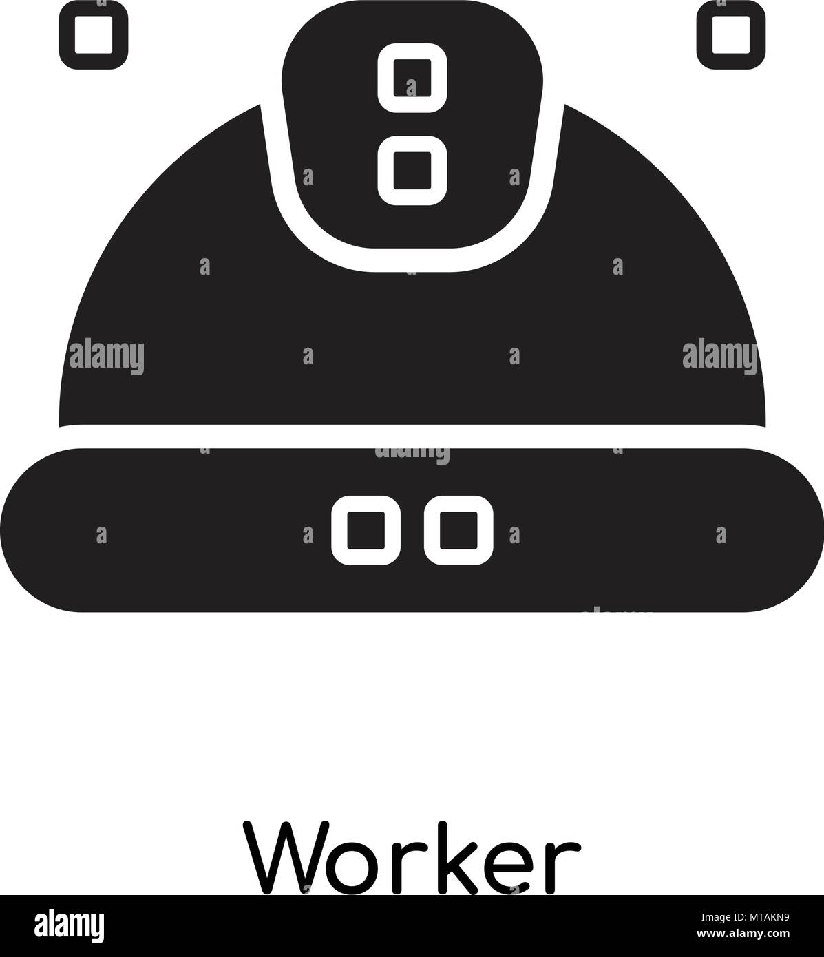 Worker icon isolated on white background for your web and mobile app ...