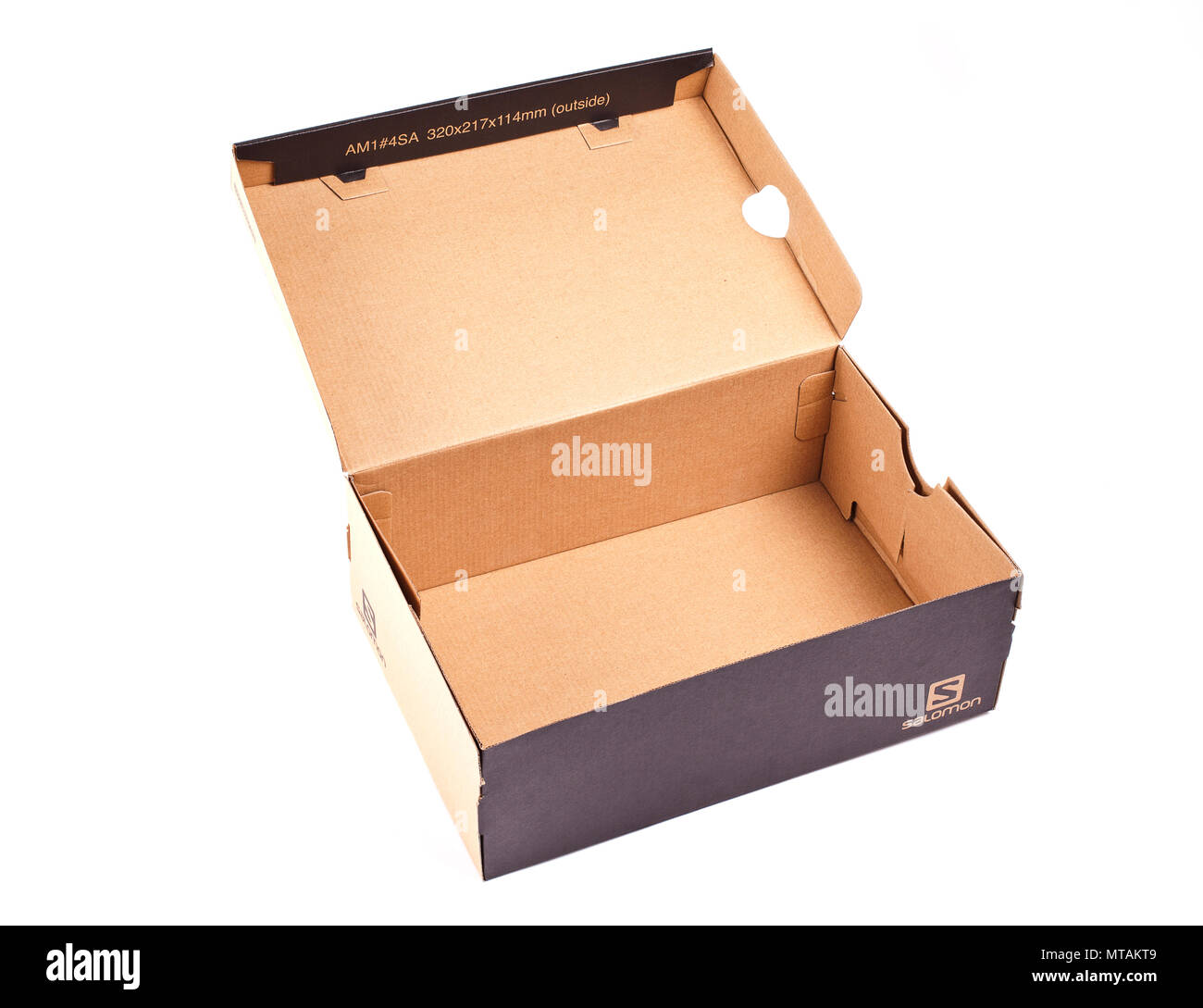 Kyiv, Ukraine, 28 October 2017- Salomon Sign On Salomon Shoe Box ...