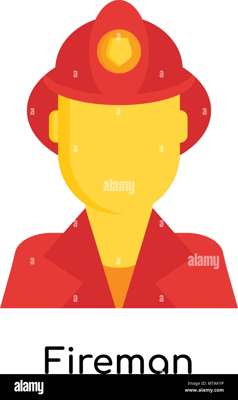 Fireman icon isolated on white background for your web and mobile app ...
