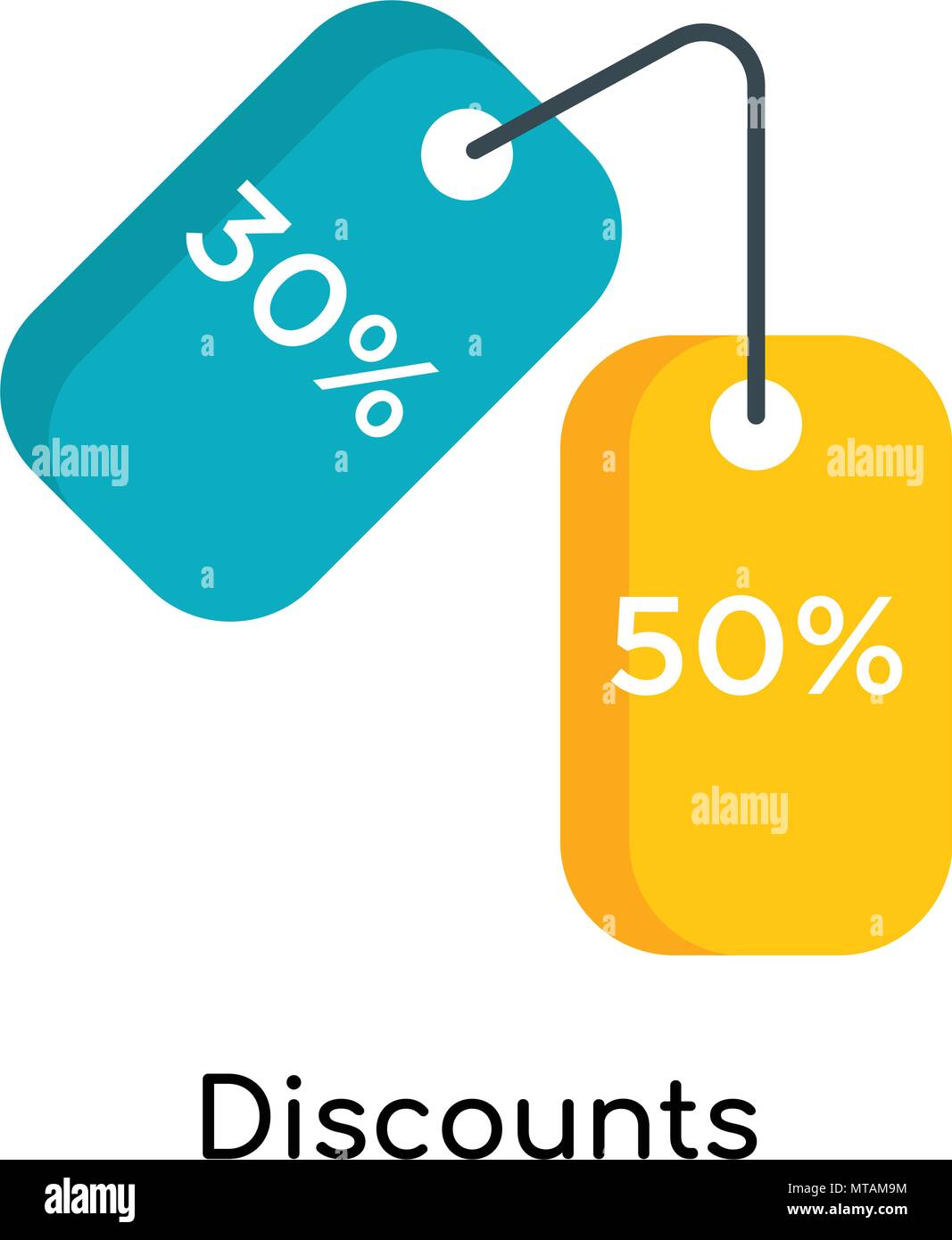 Discounts icon isolated on white background for your web and mobile app ...