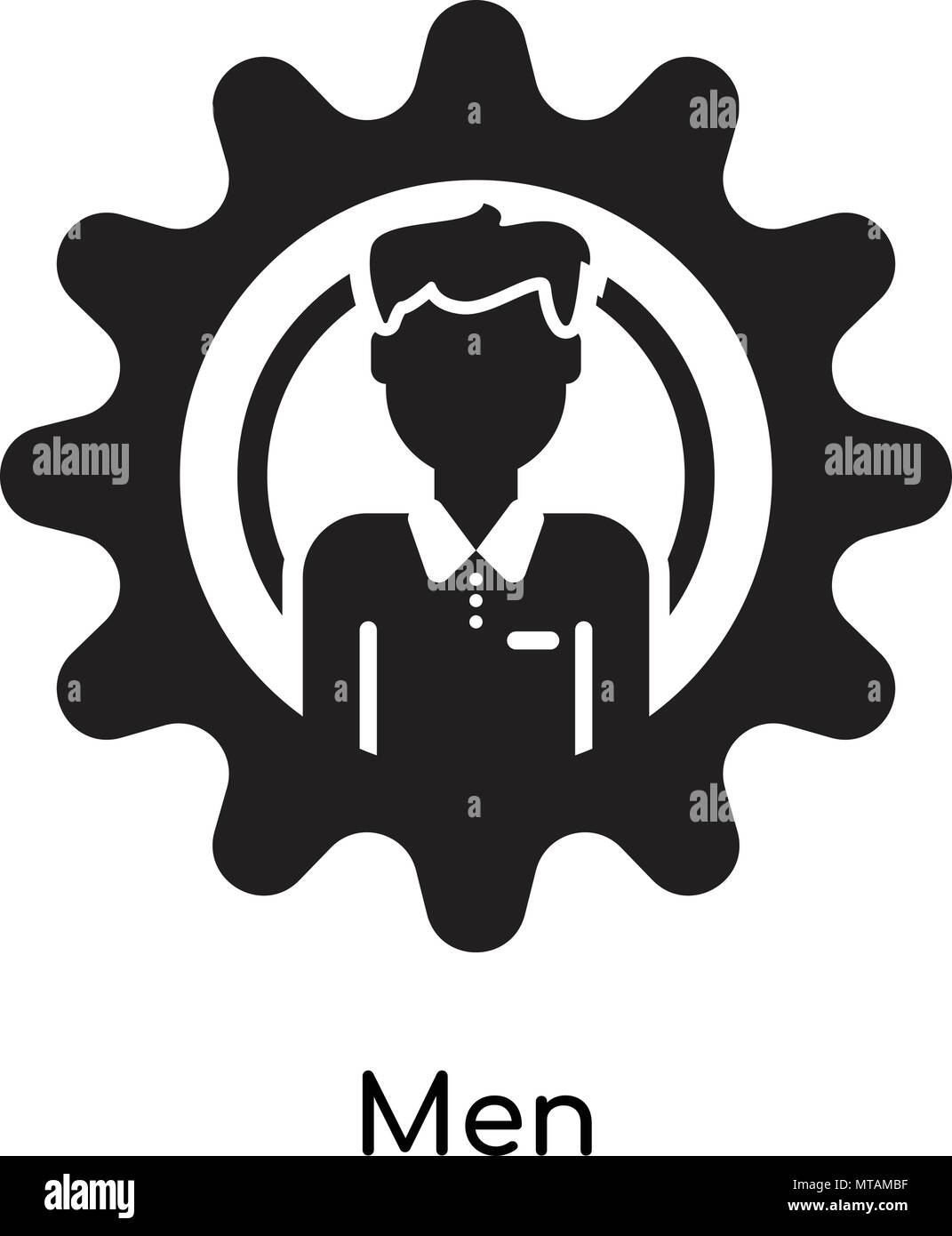 Men icon isolated on white background for your web and mobile app ...