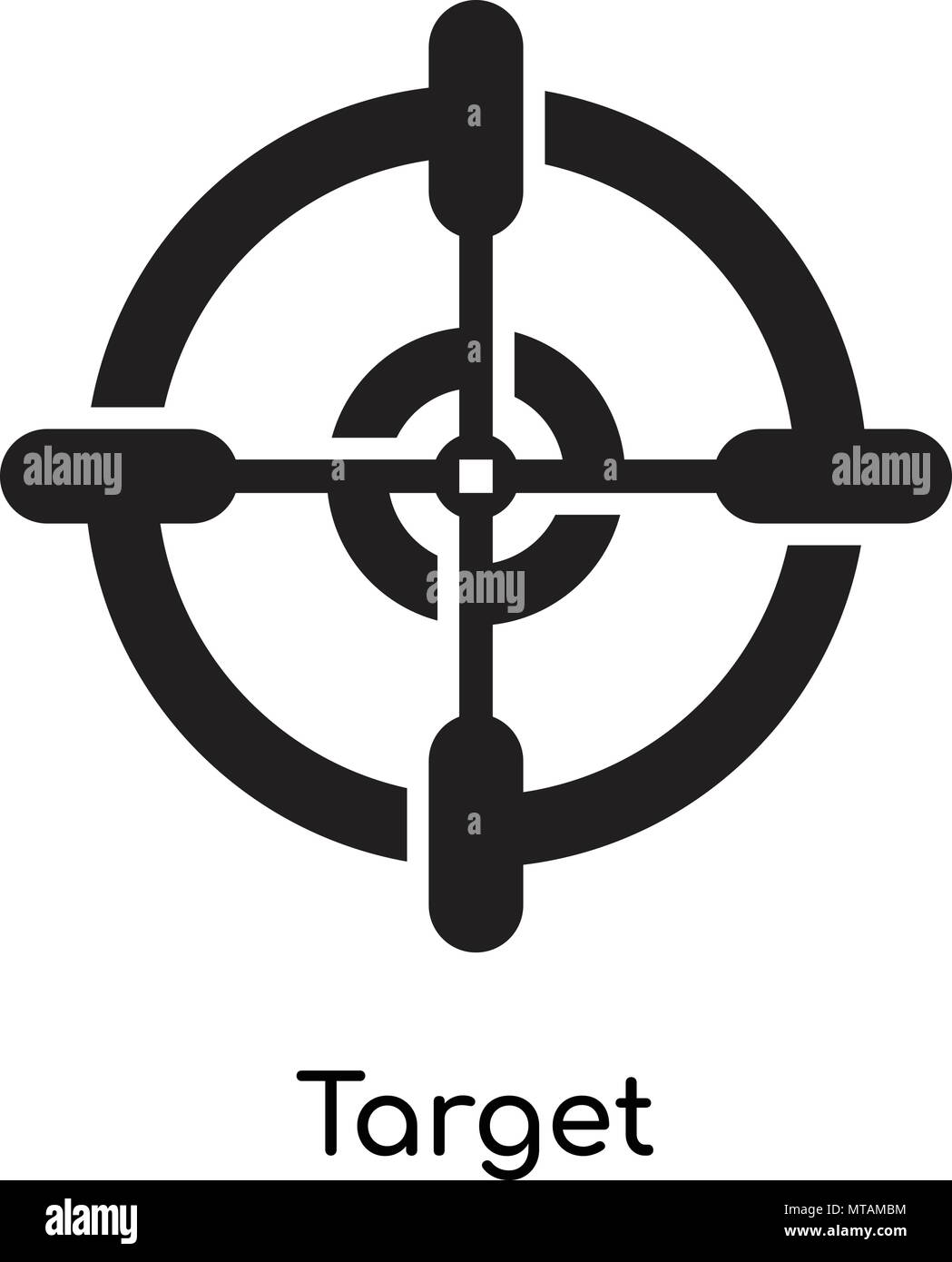 Target icon isolated on white background for your web and mobile app ...