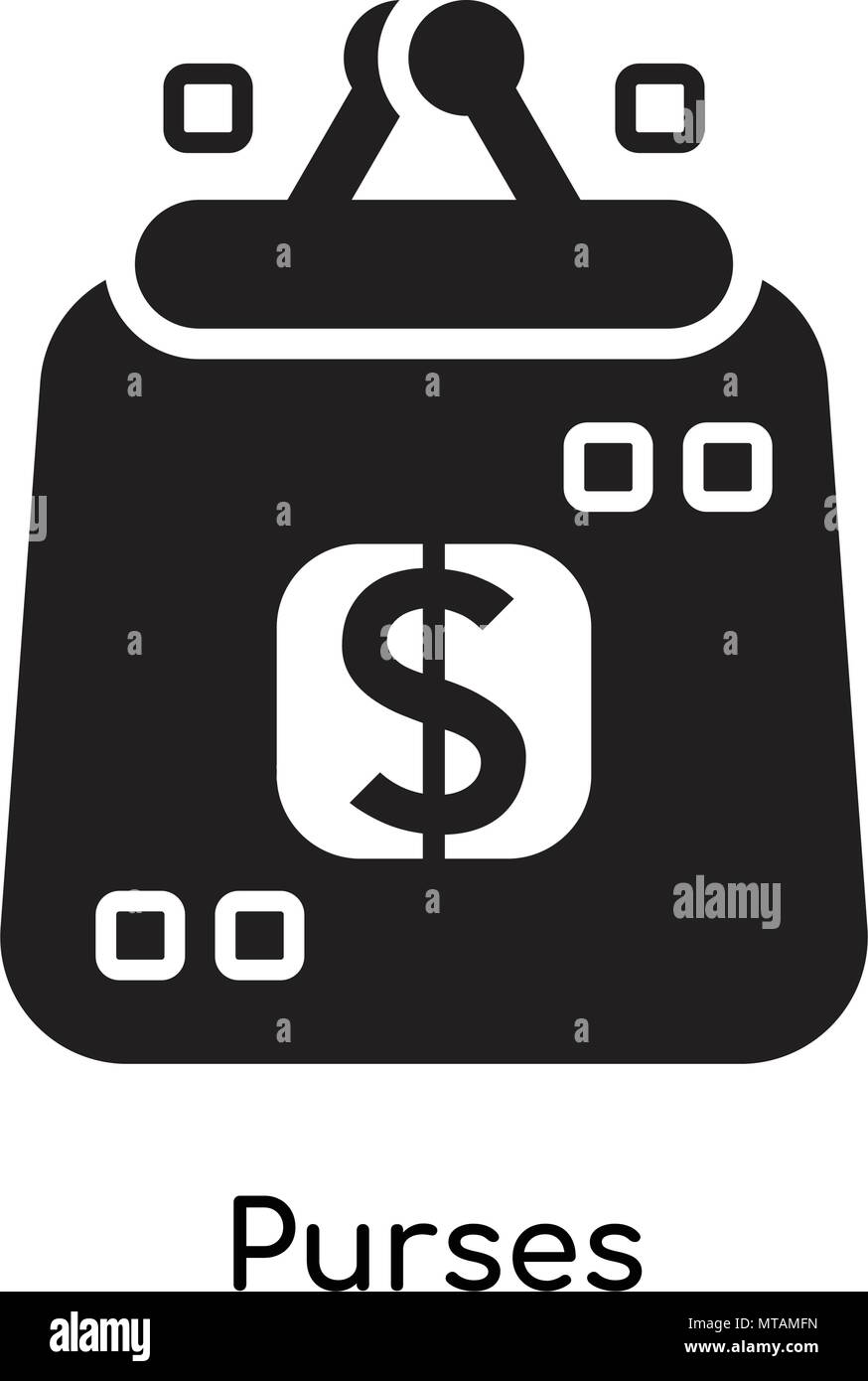 Purses icon isolated on white background for your web and mobile app ...
