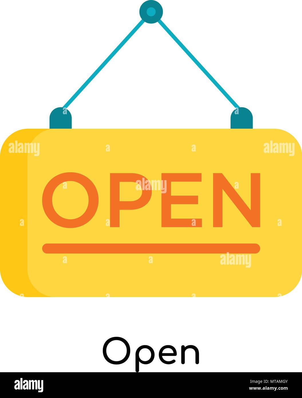 Open icon isolated on white background for your web and mobile app ...