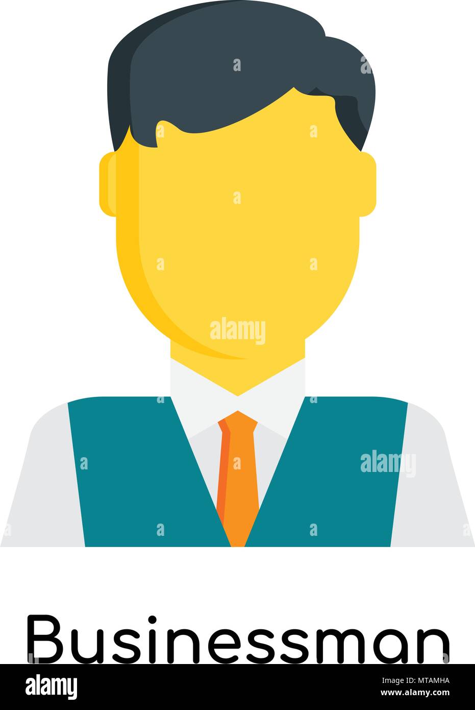 Businessman icon isolated on white background for your web and mobile ...