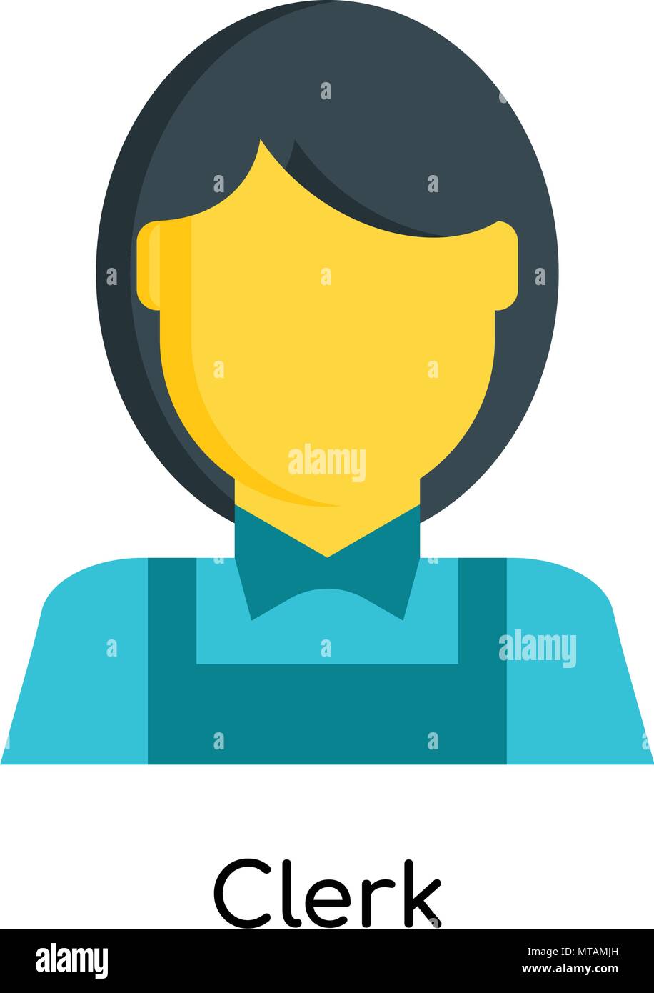 Clerk icon isolated on white background for your web and mobile app ...