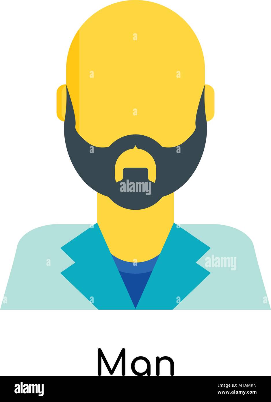 Man icon isolated on white background for your web and mobile app ...