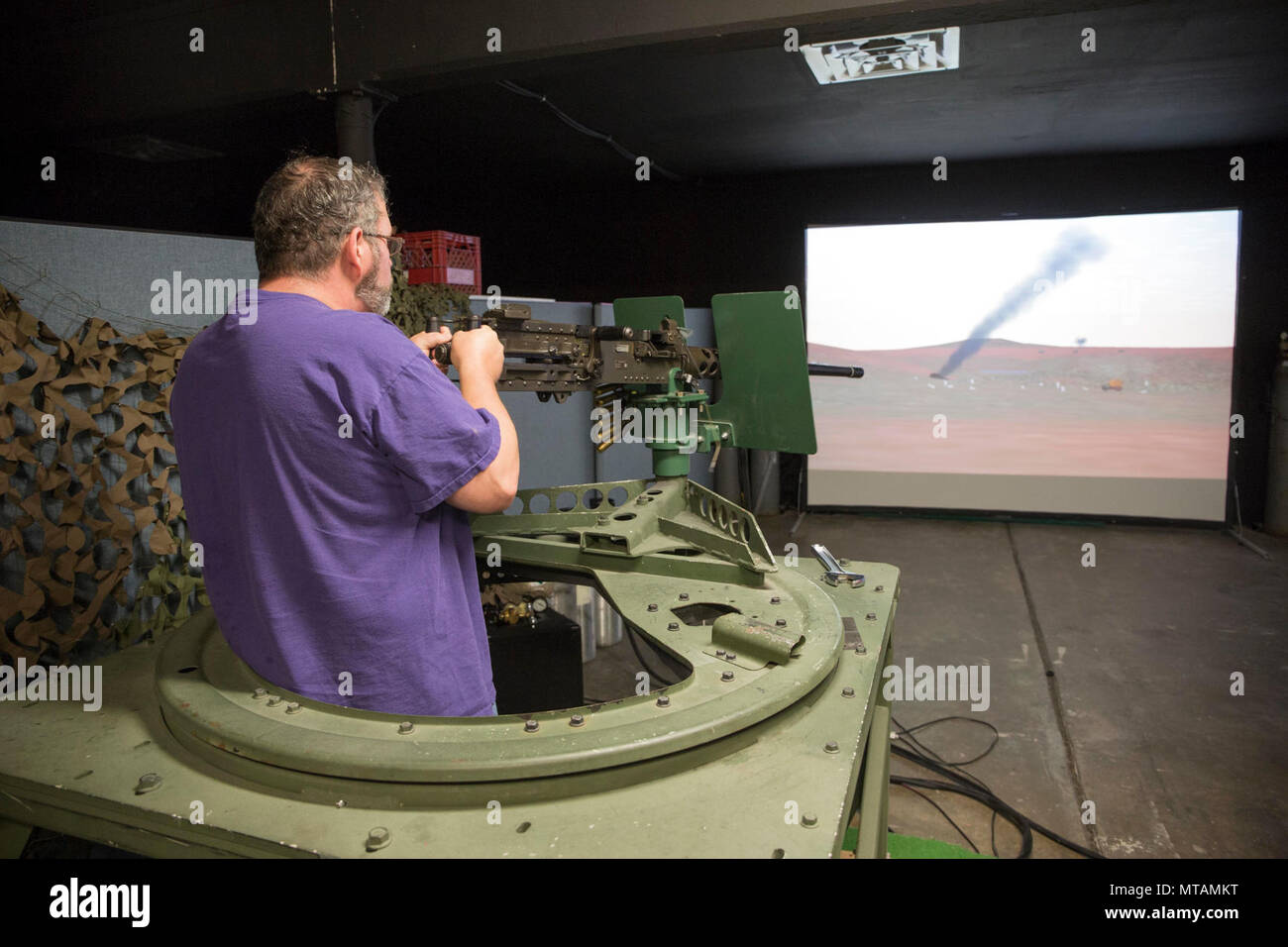 Indoor simulated marksmanship trainer hi-res stock photography and ...