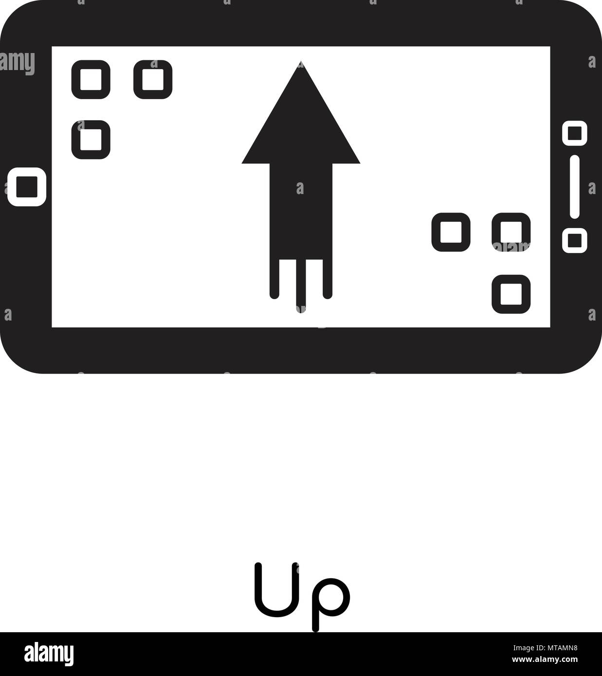Up icon isolated on white background for your web and mobile app design ...