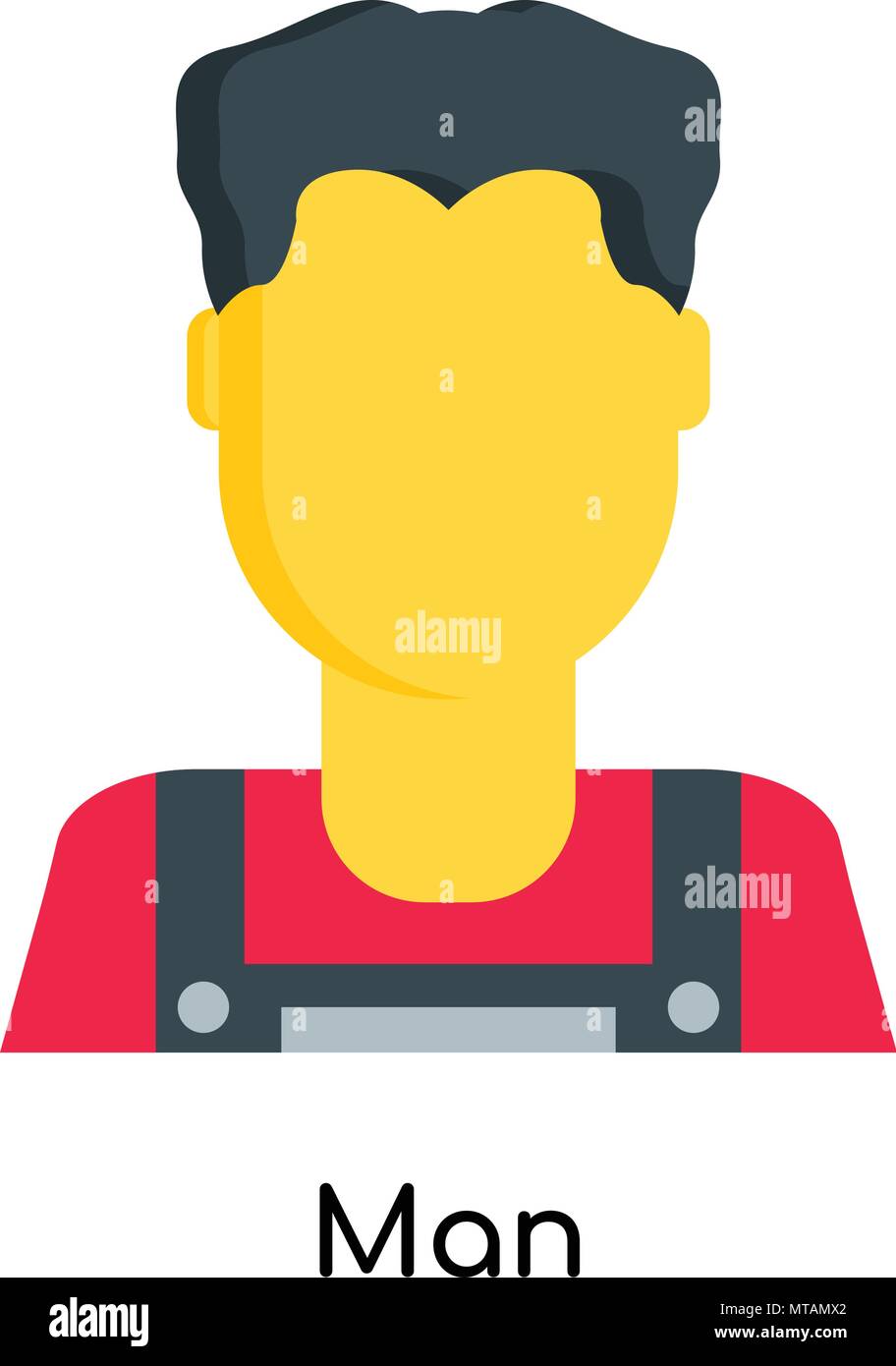 Man icon isolated on white background for your web and mobile app ...