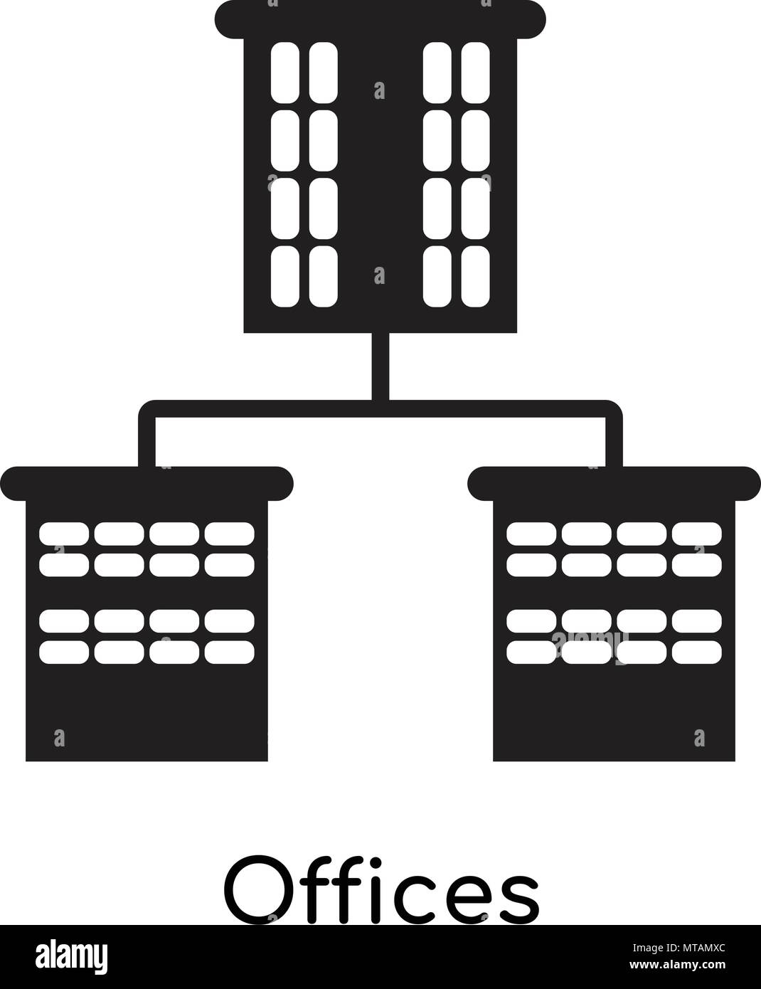 Offices icon isolated on white background for your web and mobile app ...