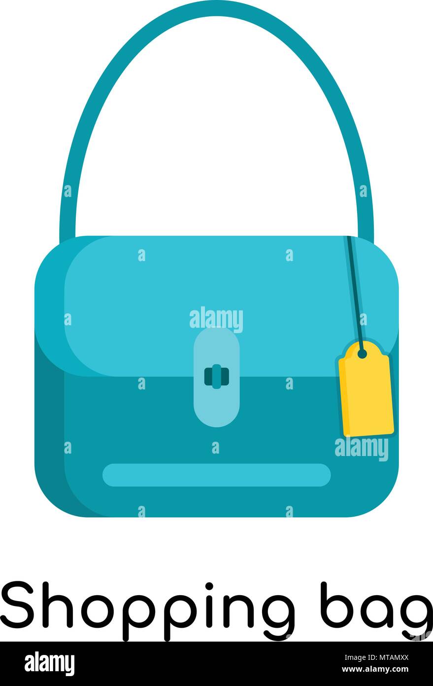 Shopping bag icon isolated on white background for your web and mobile ...