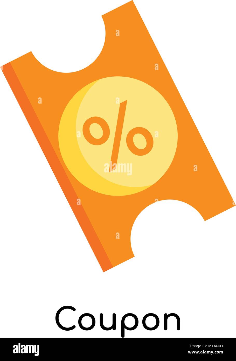 Coupon icon isolated on white background for your web and mobile app ...