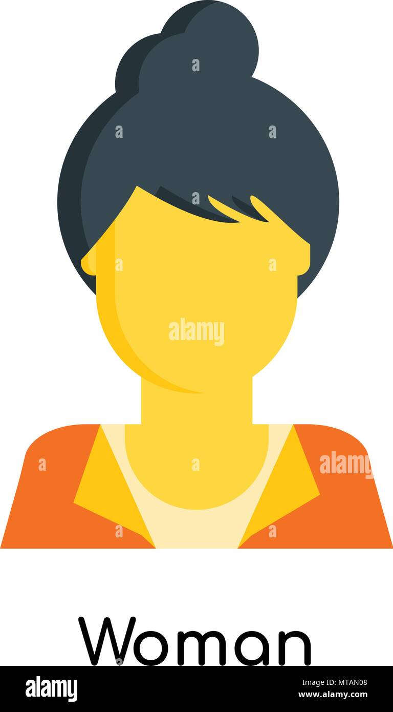 Woman icon isolated on white background for your web and mobile app ...