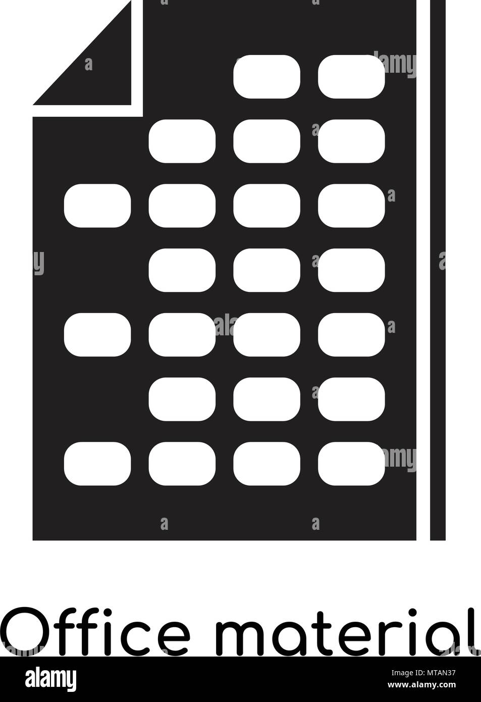 Office material icon isolated on white background for your web and ...