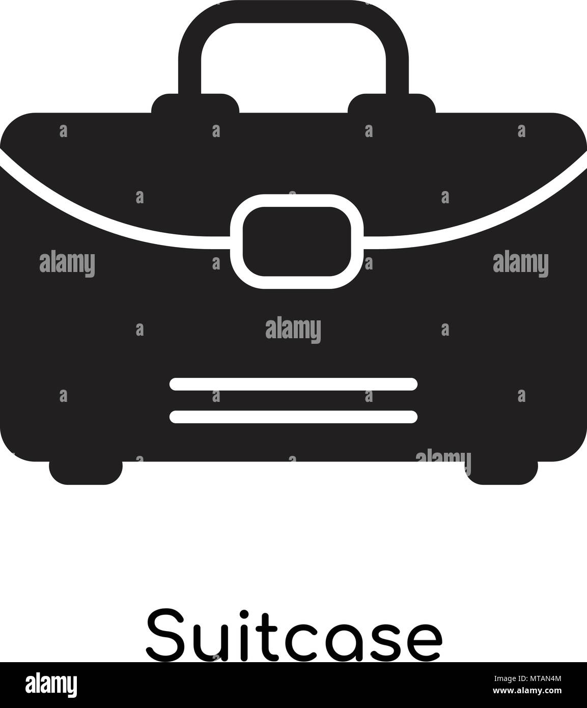Suitcase icon isolated on white background for your web and mobile app ...