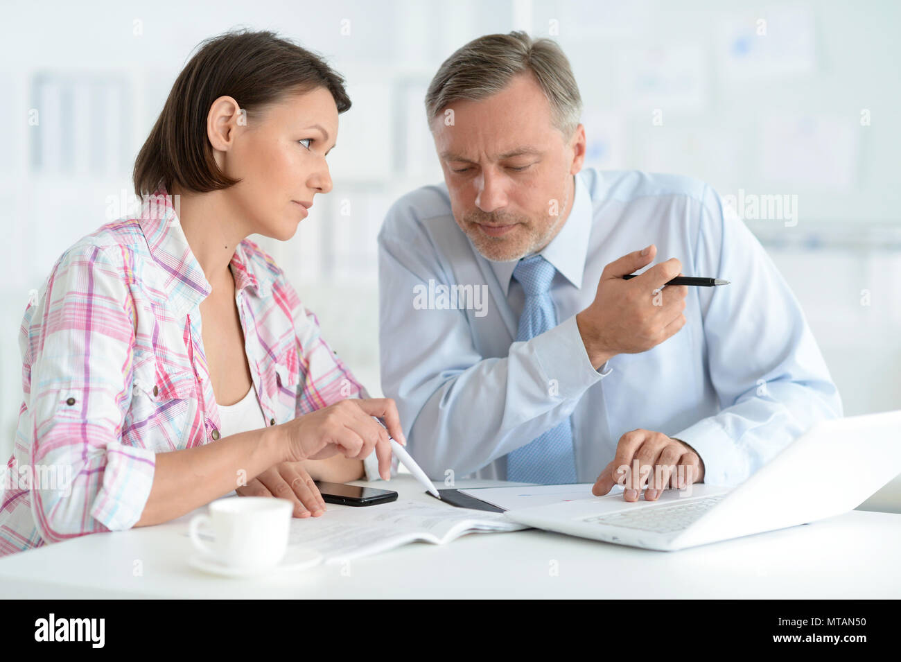 successful businesspeople working Stock Photo - Alamy